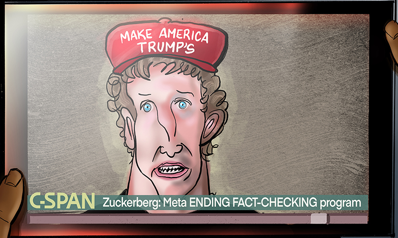 Zuckerberg’s META goes full MAGA to placate Donald Trump | Candorville